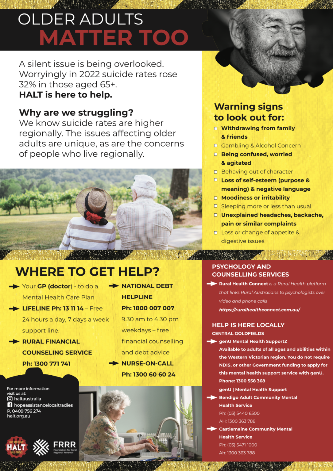 Older Adults Matter Too – HALT Australia