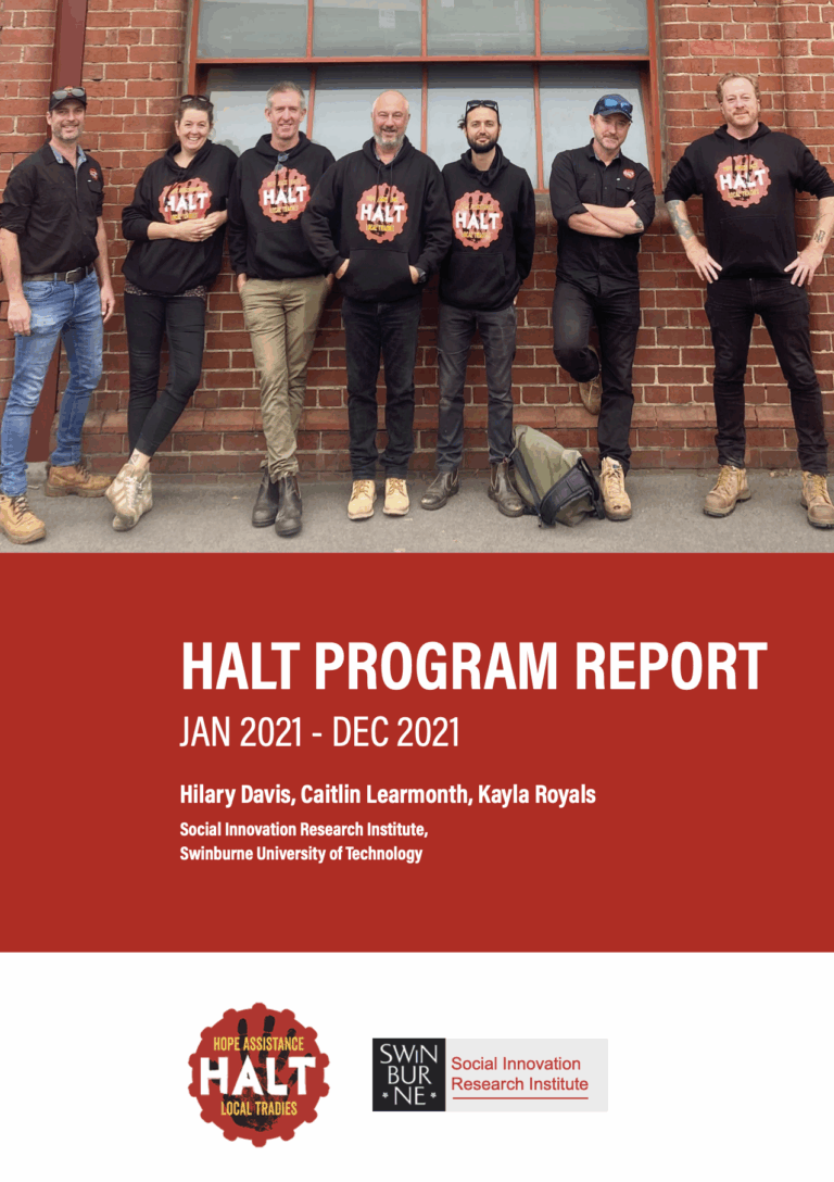 Evidence and Evaluation – HALT Australia